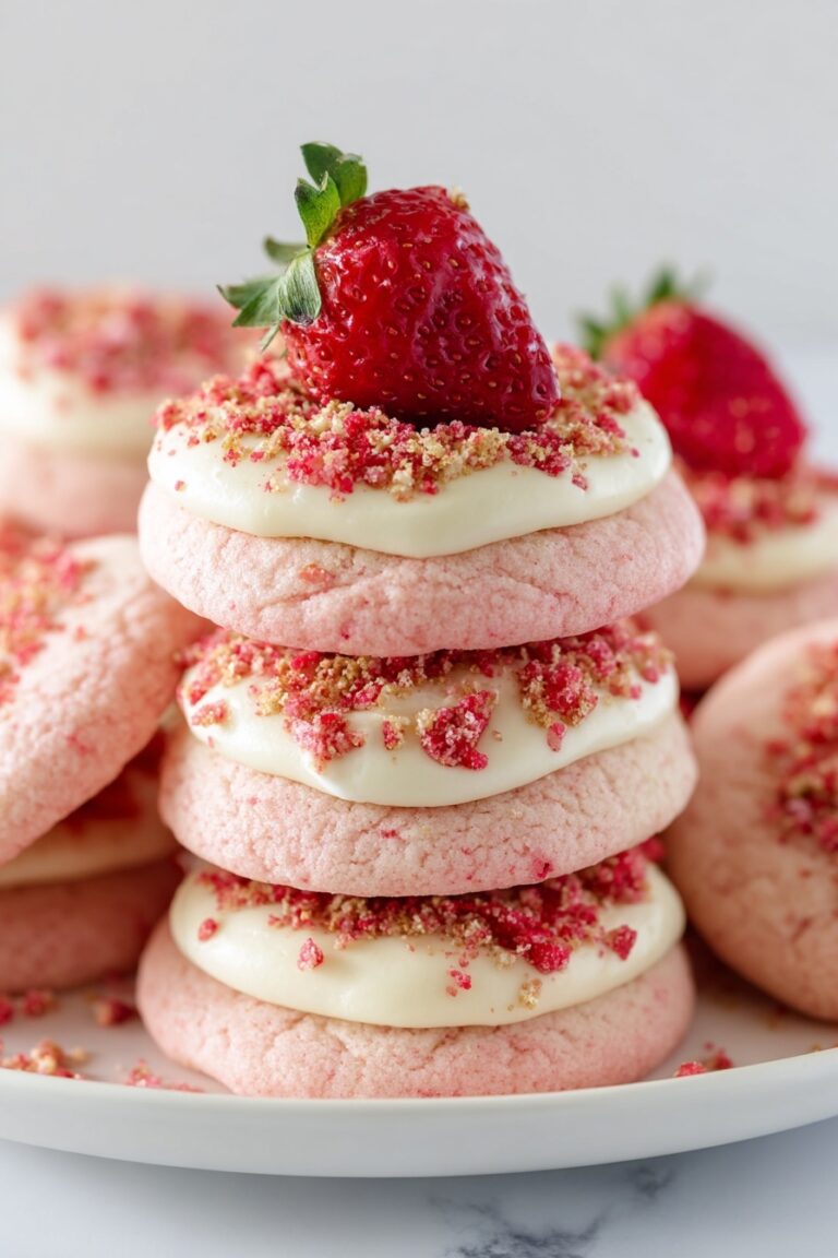 Strawberry Crunch Cookies with Cream Cheese Frosting – Irresistible ...